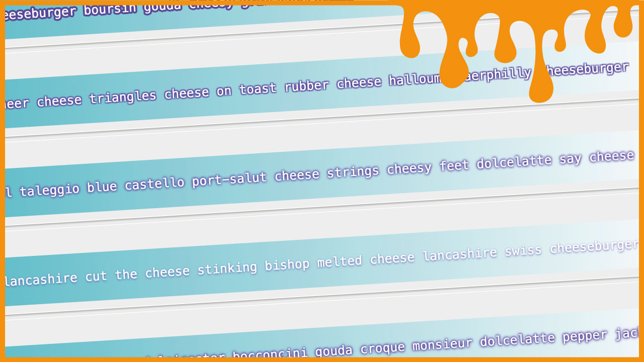 Cheesy shadow picker